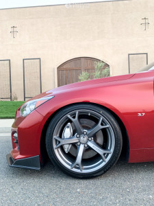 2014 INFINITI Q50 with 19x9.5 40 Rays Engineering Nismo and 255/35R19 ...