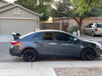 2016 Toyota Corolla with 18x9 35 Aodhan Ds06 and 225/40R18 Lexani Lxuhp ...