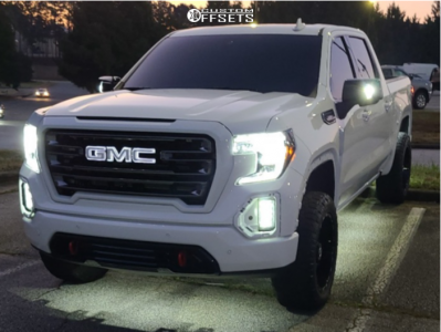 2021 GMC Sierra 1500 with 20x10 -25 TIS 544MB and 275/60R20 Nitto Ridge ...