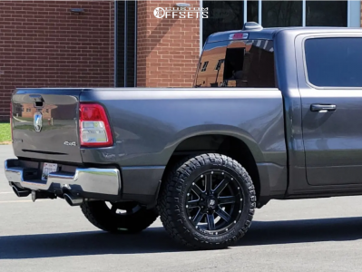 2021 Ram 1500 with 20x10 -19 Ballistic Rage and 285/60R20 Nitto Ridge ...