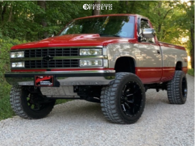 1993 Chevrolet K1500 with 20x12 -51 Vision Bomb and 33/12.5R20 Federal ...