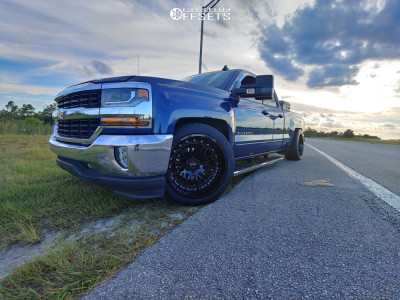 2016 Chevrolet Silverado 1500 with 22x12 -44 Black Rhino Fury and 305 ...