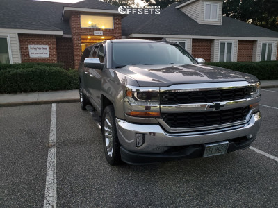2017 Chevrolet Silverado 1500 with 22x9 24 OE Performance 158 and 305 ...