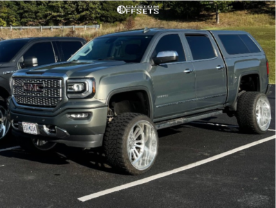 2018 GMC Sierra 1500 with 24x14 -76 Stealth Forged Savage and 33/14 ...