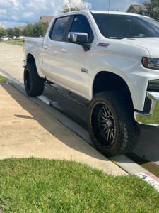 2021 Chevrolet Silverado 1500 with 24x12 -44 Hardcore Offroad Hc19 and ...