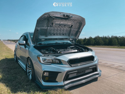 2016 Subaru WRX with 18x9.5 35 Vors Tr4 and 245/40R18 Michelin Pilot ...