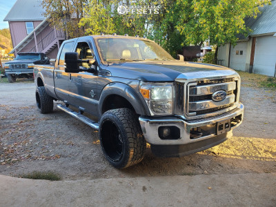 2011 Ford F-350 Super Duty with 22x12 -51 Vision Rocker and 33/12.5R22 ...