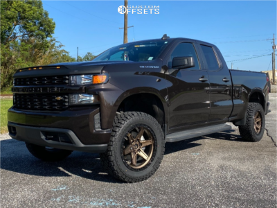 2019 Chevrolet Silverado 1500 with 20x9 1 Fuel Kicker and 33/12.5R20 ...