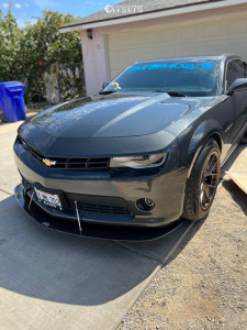 2015 Chevrolet Camaro with 18x10.5 22 ESR Rf2 and 245/55R18 Federal ...