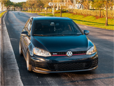 2016 Volkswagen GTI with 18x9 35 Enkei Rpf1 and 225/40R18 Continental ...