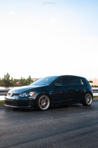 2016 Volkswagen GTI with 18x9 35 Enkei Rpf1 and 225/40R18 Continental ...