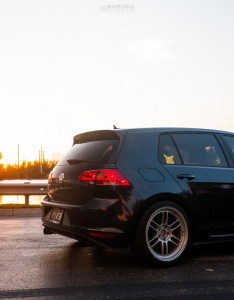 2016 Volkswagen GTI with 18x9 35 Enkei Rpf1 and 225/40R18 Continental ...