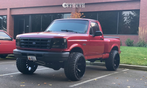 1993 Ford F-150 Wheel Offset Slightly Aggressive Suspension Lift 4 ...
