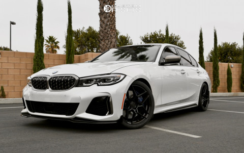 2020 BMW M340i with 19x8.5 35 Rohana Rfx11 and 255/35R19 Continental ...