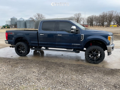 2017 Ford F-250 Super Duty with 22x11.5 -40 DX4 Skull and 35/11.5R22 ...