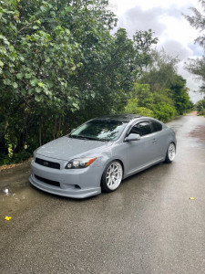 2010 Scion TC with 18x9.5 35 Aodhan Ds02 and 215/40R18 Delinte D7 ...
