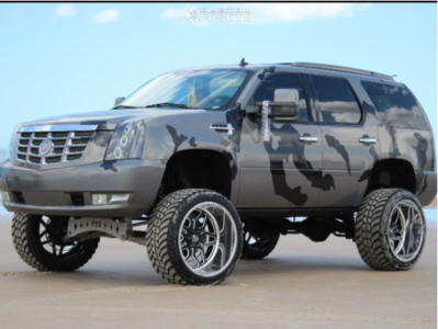 2009 Cadillac Escalade with 22x12 -44 Hostile Alpha and 35/12.5R22 Toyo ...