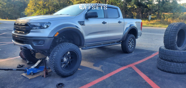 2020 Ford Ranger with 20x12 -55 Vision Sliver 360 and 35/12.5R20 Kanati ...