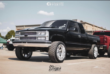 1996 Chevrolet C1500 with 22x12 -44 TIS 551P and 33/12.5R22 Venom Power ...