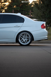 2009 BMW 335i with 18x9.5 22 ESR Cs15 and 225/35R18 Petlas Velox Sport ...