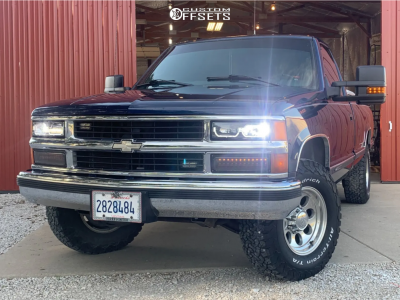 1998 Chevrolet C2500 with 16x8 -5 Alloy Ion 171 and 31/10.5R16 ...