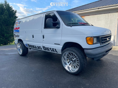 2005 Ford E-350 Super Duty with 20x12 -52 Method Mr606 and 40/15.5R20 ...