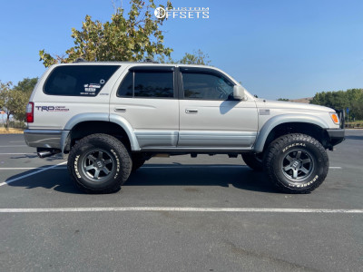 1996 Toyota 4Runner with 16x8 -10 Level 8 Mk6 and 285/75R16 General Atx ...
