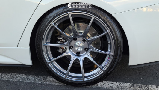 2018 BMW 340i with 19x8.5 38 SSR Gtv01 and 225/40R19 Firestone Firehawk Indy 500 and Coilovers ...