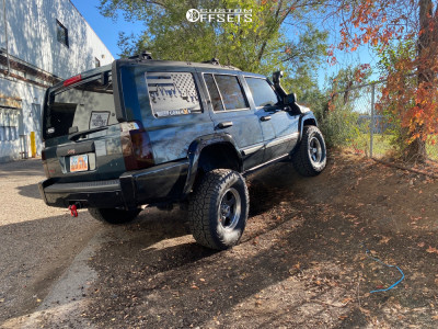 2006 Jeep Commander with 17x8.5 18 Level 8 Punch and 35/12.5R17 Falken ...