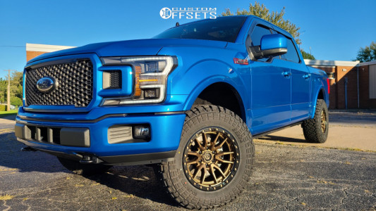 2020 Ford F-150 with 18x9 -12 Fuel Rebel and 33/12.5R18 Kenda Klever R ...