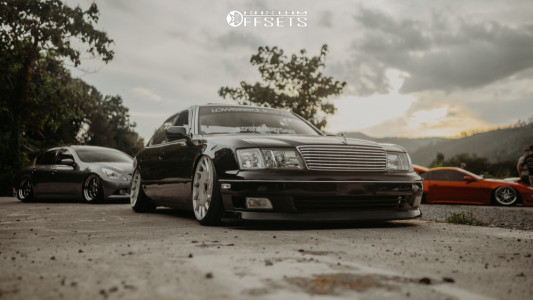 1997 Lexus LS400 with 20x9 45 Vossen Vle-1 and 225/30R20 General ...