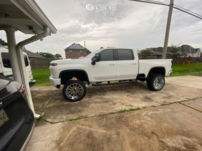 2020 Chevrolet Silverado 2500 HD with 24x12 -51 Vision Rocker and 35/13 ...