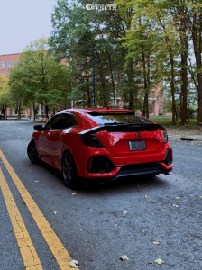 2018 Honda Civic with 18x8.5 38 Enkei T6r and 245/40R18 Sentury Uhp and ...