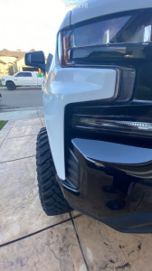 2021 Chevrolet Silverado 1500 with 20x12 -51 Vision Rocker 412 and 35/ ...