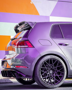 2019 Volkswagen Golf R with 19x8.5 45 Rotiform Blq and 235/40R19 ...