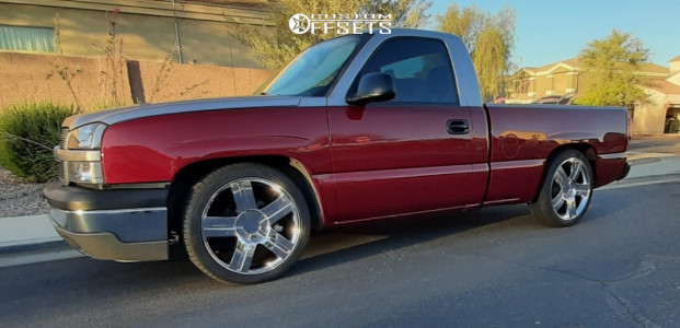2004 Chevrolet Silverado 1500 with 22x9 30 Eclipse Replica 258 and 265 ...