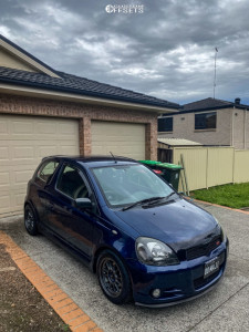 2002 Toyota Echo with 15x7.5 35 Konig Hypergram and 195/50R15 Hankook ...