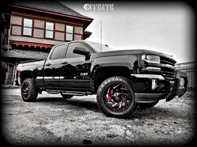 2017 Chevrolet Silverado 1500 with 20x9 1 Fuel Reaction and 30/9.5R20 ...