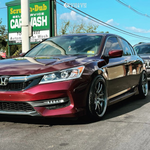 2016 Honda Accord with 19x9.5 22 Aodhan Ds02 and 245/45R19 Federal All ...