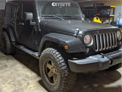 2017 Jeep Wrangler with 18x9.5 -18 Black Rhino Crawler and 33/12.5R18 ...