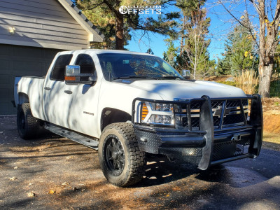 2012 Chevrolet Silverado 2500 HD Wheel Offset Slightly Aggressive Stock ...