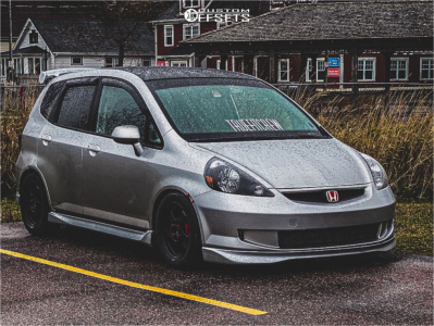 2007 Honda Fit with 15x6.5 35 AVID1 AV8 and 195/45R15 Nankang Ultra Sport Ns-2 and Lowering ...