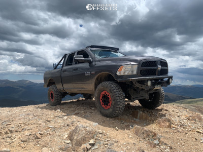 2014 Ram 1500 with 17x9 -6 Pro Comp Series 97 and 37/12.5R17 Ironman ...