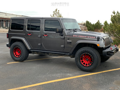2017 Jeep Wrangler with 17x8.5 0 Method Mr305 and 285/70R17 Falken ...