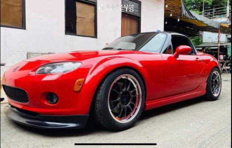 2008 Mazda MX-5 Miata with 17x8 35 Konig Hypergram and 225/45R17 ...