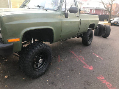 1984 Chevrolet K30 with 17x8 -25 Black Rock Type 8 and /R17 Nexen 3000 ...