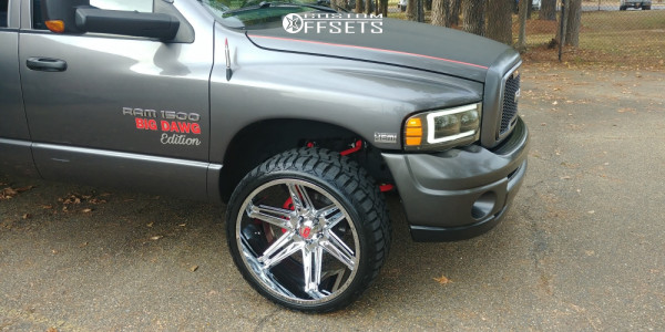 2003 Dodge Ram 1500 with 24x12 -51 Vision Razor and 33/12.5R24 Haida ...