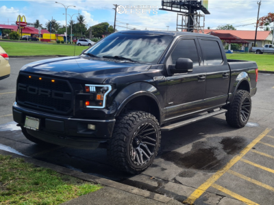 2015 Ford F-150 with 22x12 -44 TIS 554BM and 35/12.5R22 Gladiator Xcomp ...