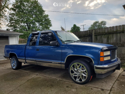 1997 GMC C1500 with 20x9 10 Vision Spyder and 25/9.5R20 Vercelli Strada ...