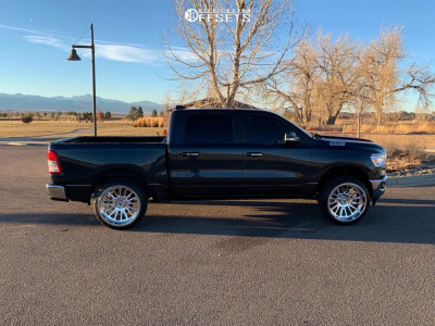 2019 Ram 1500 with 24x12 -44 KG1 Forged Victor and 33/12.5R24 Fury ...